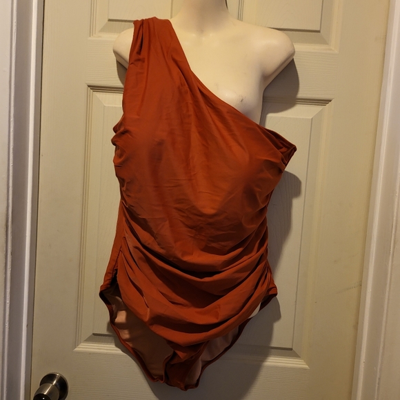 J. Crew | Swim | J Crew Re Imagined Copper One Piece 2 Swim Suit | Poshmark